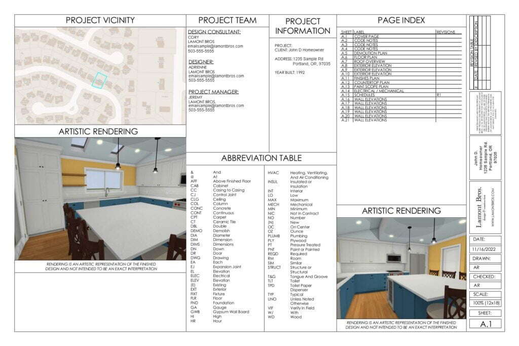 How to Read Construction Drawings for Your Remodel - Lamont Bros.